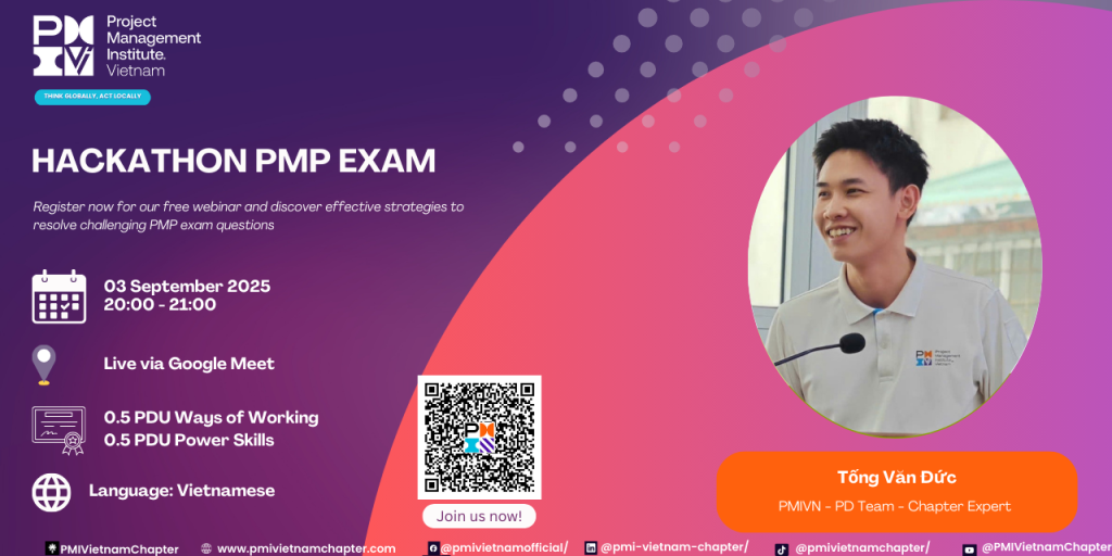 [SESSION #4: HACKATHON PMP EXAM SERIES WITH PMI VIETNAM CHAPTER] – PMI ...